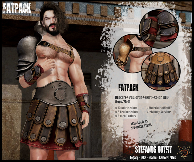 Second Life Marketplace Rks Outfit Stefanos Fatpack